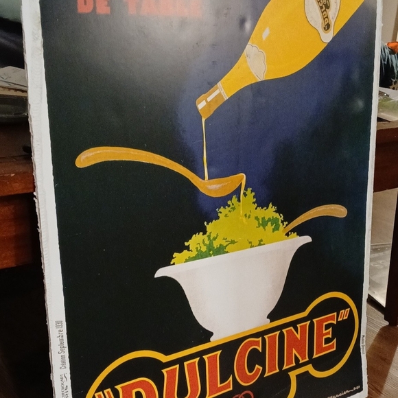 Vintage Canvas Prints | Art | Vintage Style Dulcine Olive Oil Art Print ...